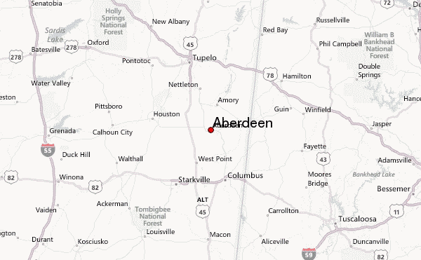 Previsión del Tiempo para Aberdeen, Mississippi