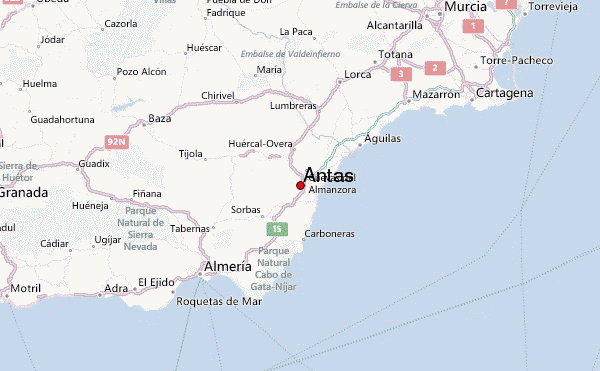 Prévisions météo pour Antas