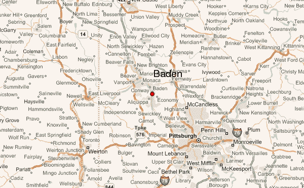 Baden, Pennsylvania Weather Forecast
