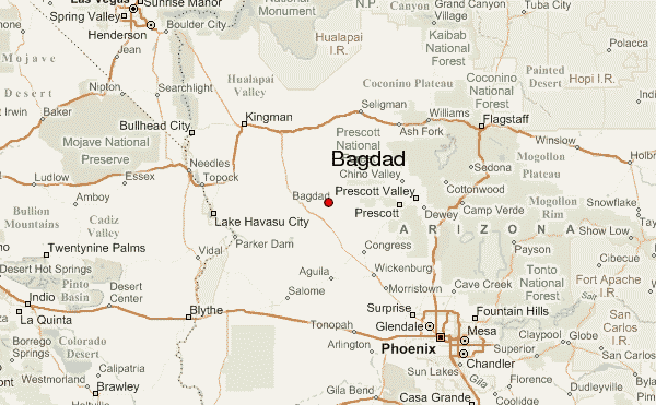 Bagdad, Arizona Weather Forecast