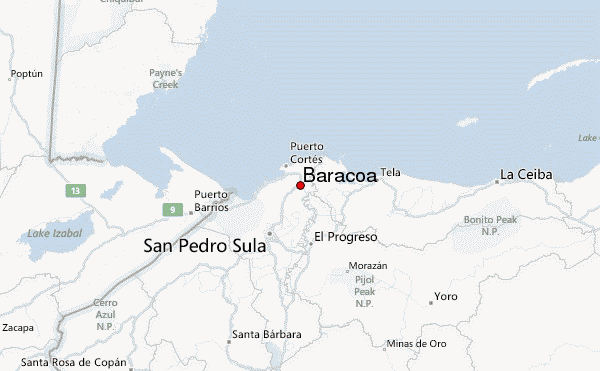 Previsión del Tiempo para Baracoa, Honduras