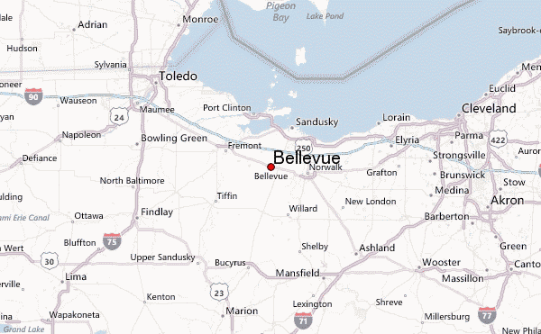 Previsión del Tiempo para Bellevue, Ohio