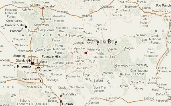 Canyon Day Weather Forecast