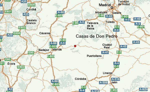 Casas de Don Pedro Weather Forecast