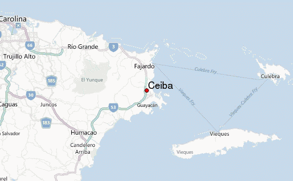 Previsión del Tiempo para Ceiba, Puerto Rico