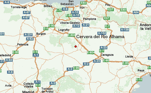 Previsión del Tiempo para Cervera del Rio Alhama