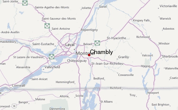 Prévisions météo pour Chambly, Canada