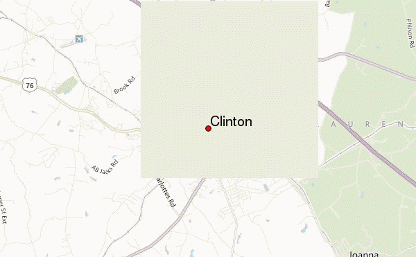Clinton, South Carolina Weather Forecast