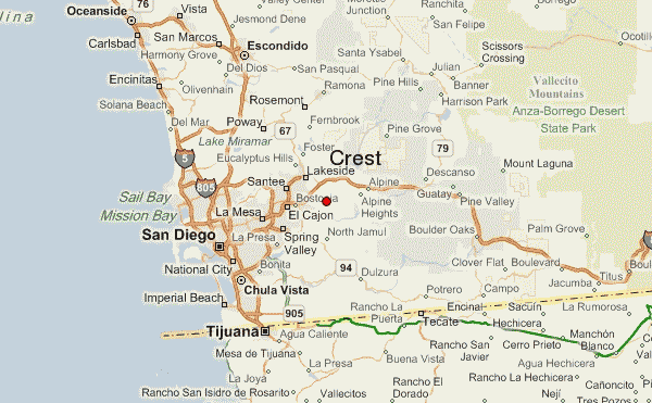 Crest, California Weather Forecast