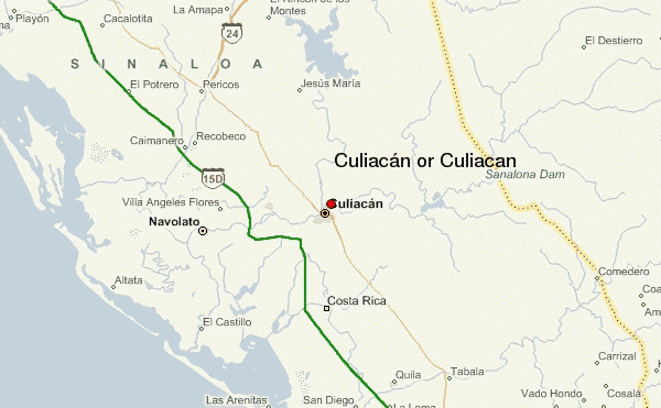 Culiacan Mexico Map