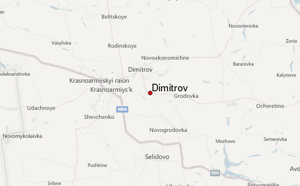 Previsión del Tiempo para Dimitrov, Ucrania