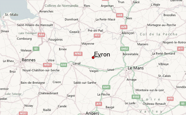 Prévisions météo pour Evron