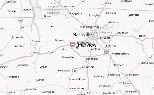 Previsión del Tiempo para Fairview, Tennessee