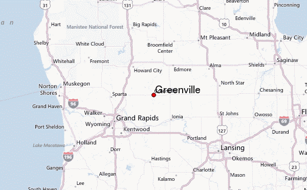 Previsión del Tiempo para Greenville, Michigan