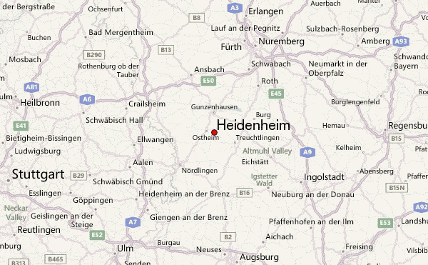 Guide Urbain de Heidenheim, Allemagne