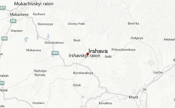Irshava Weather Forecast