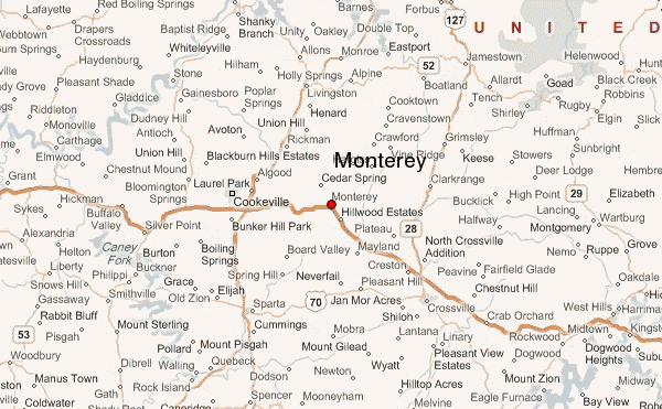 Monterey, Tennessee Weather Forecast