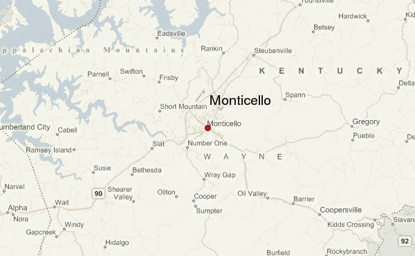 Previsión del Tiempo para Monticello, Kentucky, Estados Unidos