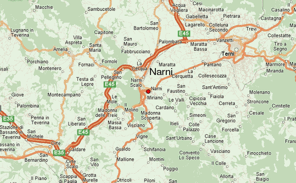 Vallemicero Terni Italy Map