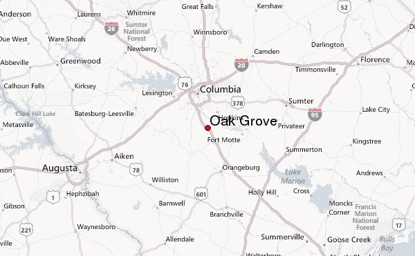 Oak Grove, South Carolina Weather Forecast