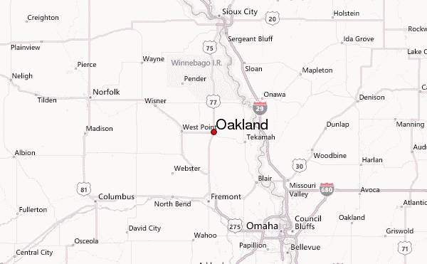 Oakland, Nebraska Weather Forecast
