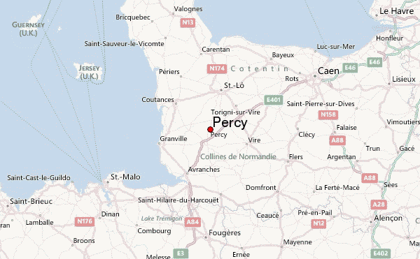 Prévisions météo pour Percy