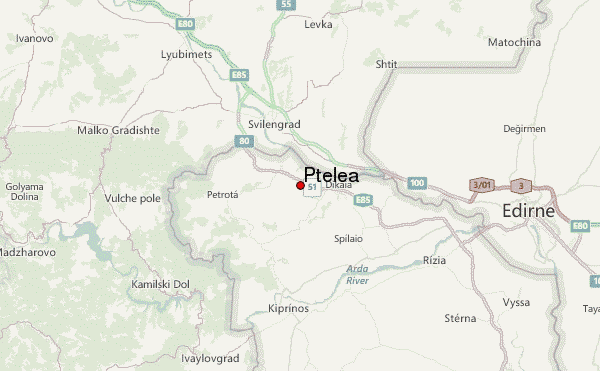 Ptelea, Griekenland, East Macedonia and Thrace Weersverwachting