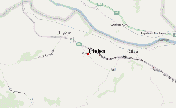 Ptelea, Griekenland, East Macedonia and Thrace Weersverwachting