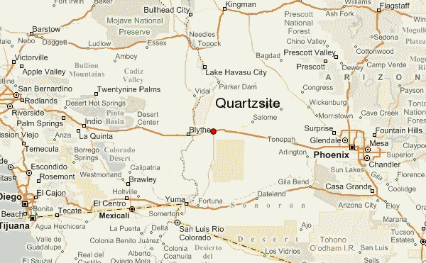 Quartzsite Arizona Map