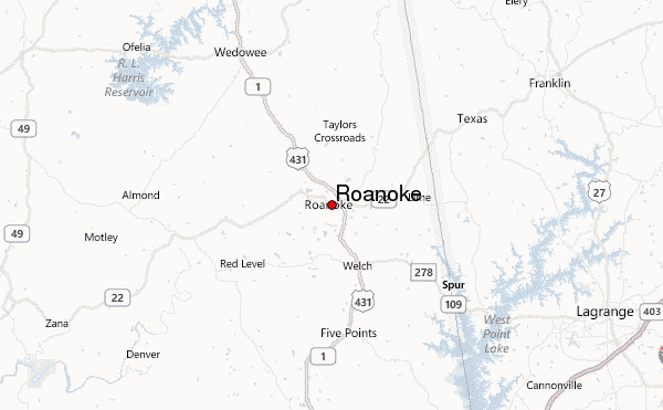 Previsión del Tiempo para Roanoke, Alabama