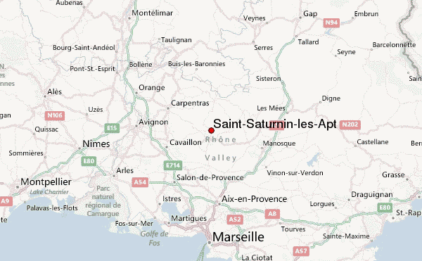 Saint saturnin les apt carte de france » Vacances - Guide Voyage