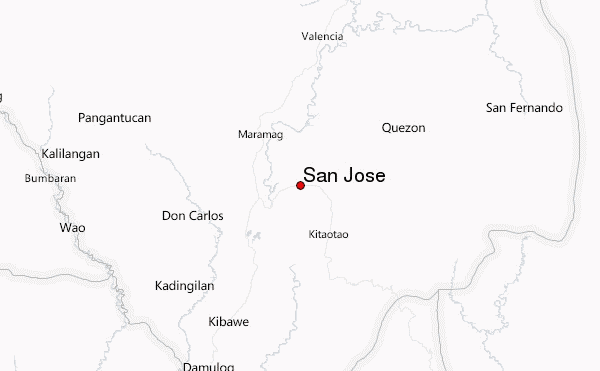 San Jose, Philippines, Northern Mindanao Weather Forecast