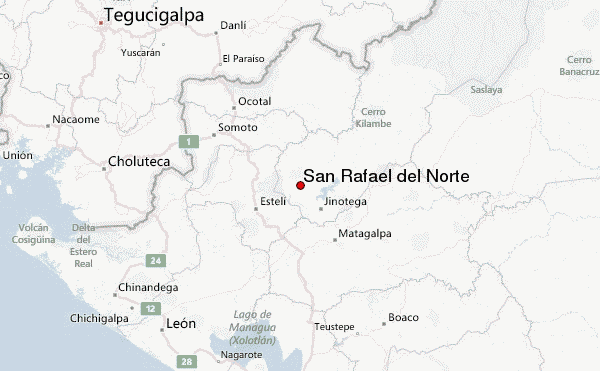 Previsión del Tiempo para San Rafael del Norte