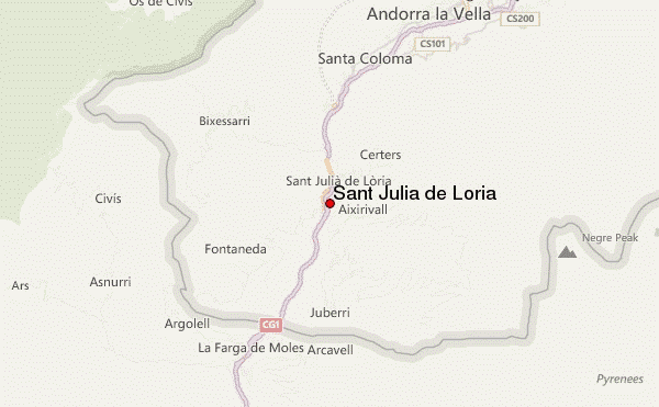 Previsión del Tiempo para Sant Julià de Lòria
