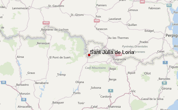 Previsión del Tiempo para Sant Julià de Lòria