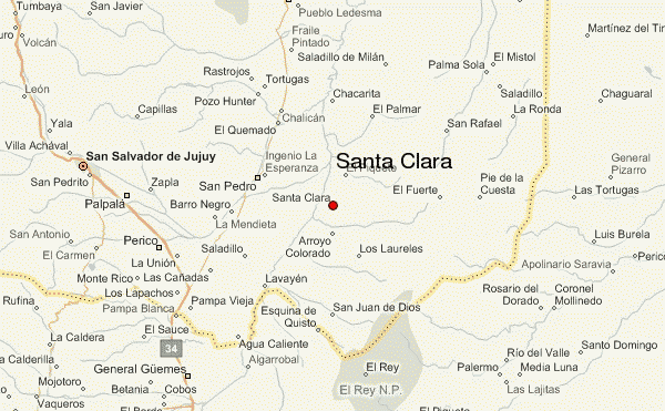 Previsión del Tiempo para Santa Clara, Argentina