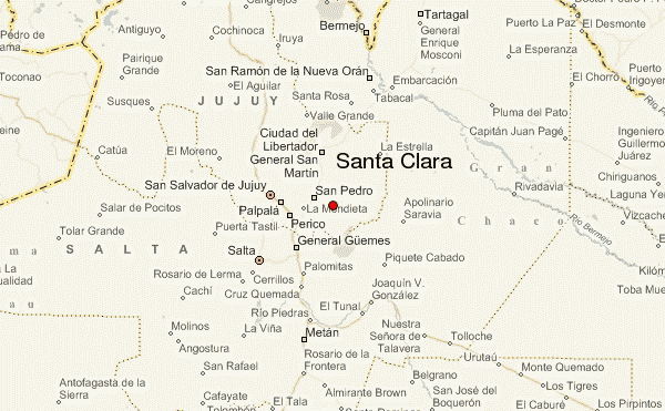 Previsión del Tiempo para Santa Clara, Argentina