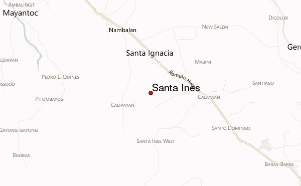 Previsión del Tiempo para Santa Ines, Filipinas
