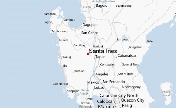 Previsión del Tiempo para Santa Ines, Filipinas
