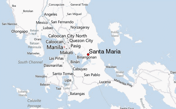 Santa Maria, Philippines, Calabarzon Weather Forecast