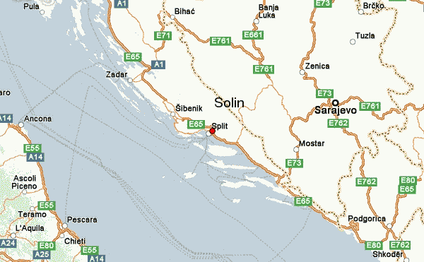 Guía Urbano de Solin, Croacia