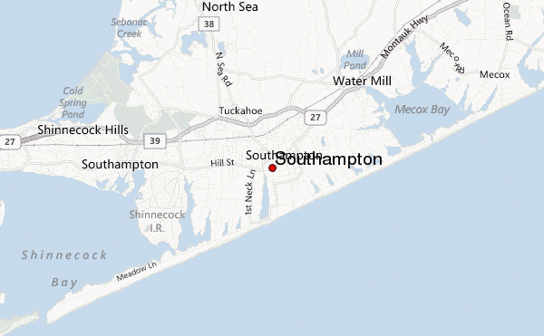 Southampton, New York Weather Forecast