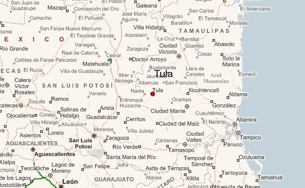 Tula Mexico Map