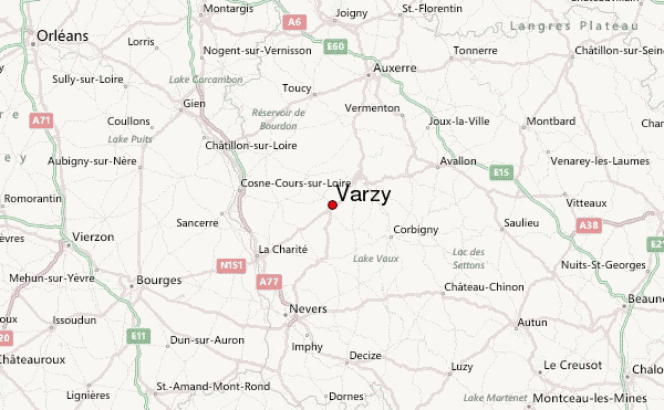 Prévisions météo pour Varzy