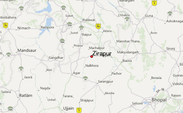 Zirapur Weather Forecast