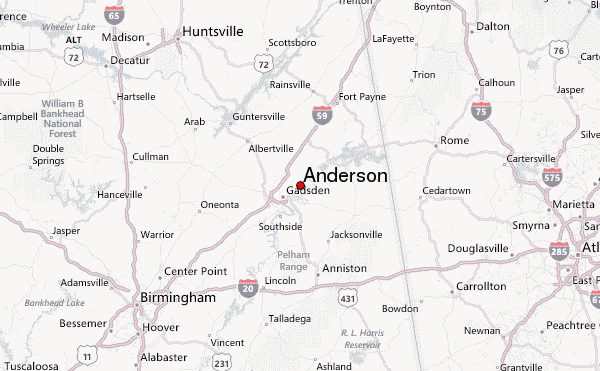 Anderson, Alabama Weather Forecast