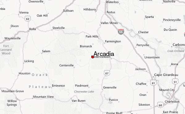 Arcadia, Missouri Weather Forecast