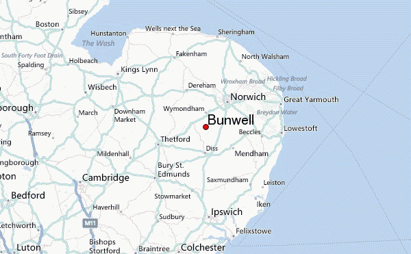 Bunwell Weather Forecast