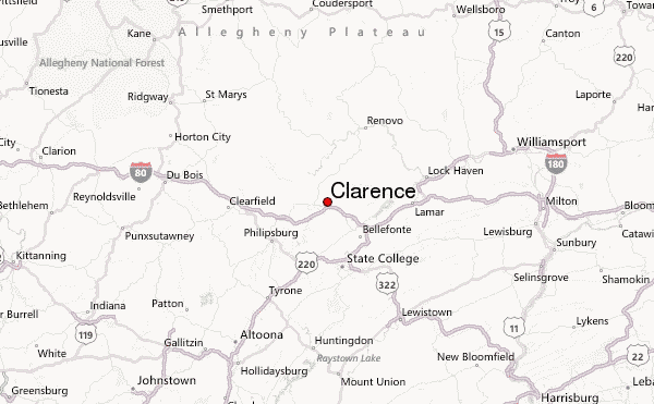 Clarence, Pennsylvania Weather Forecast
