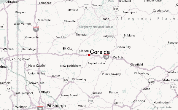 Corsica, Pennsylvania Weather Forecast